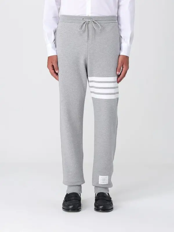 Thom Browne Cotton Trousers - Grey