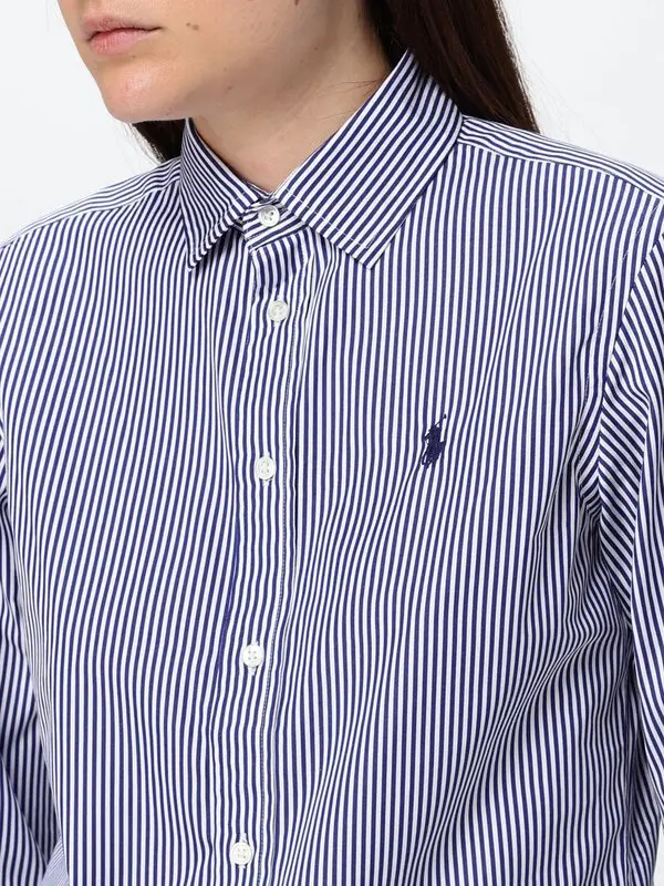 Polo Ralph Lauren Cotton Shirt With Embroidered Logo - White