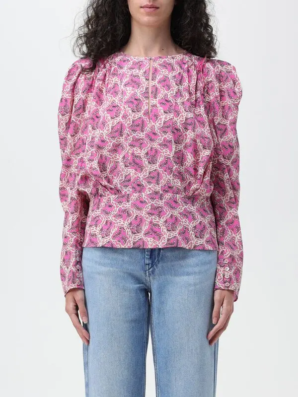 Isabel Marant Printed Cotton Top - Pink