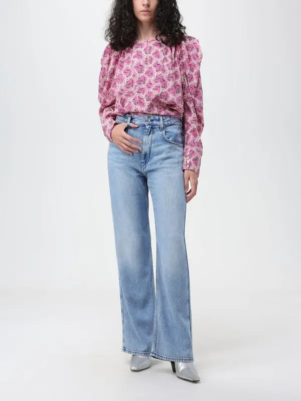 Isabel Marant Printed Cotton Top - Pink