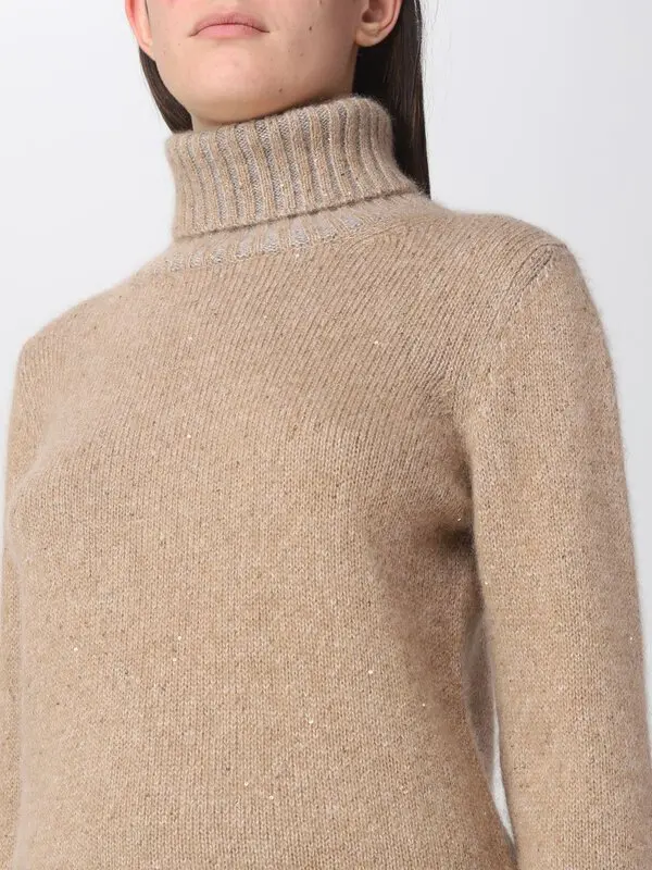 Fabiana Filippi Turtleneck Sweater - Beige