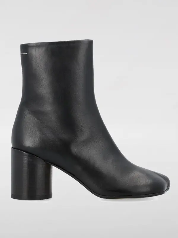 MAISON MARGIELA Leather Zip-up Ankle Boots - Black