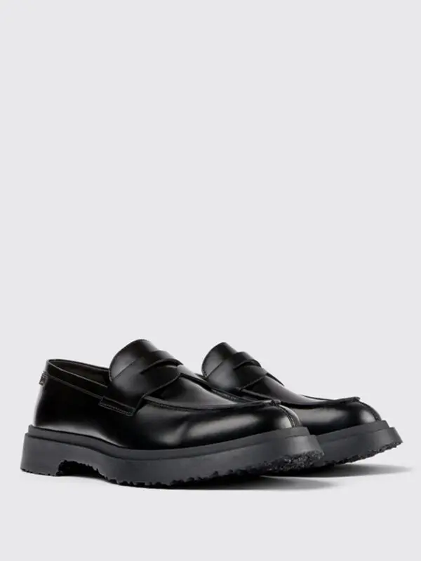Camper Walden Leather Moccasins - Black