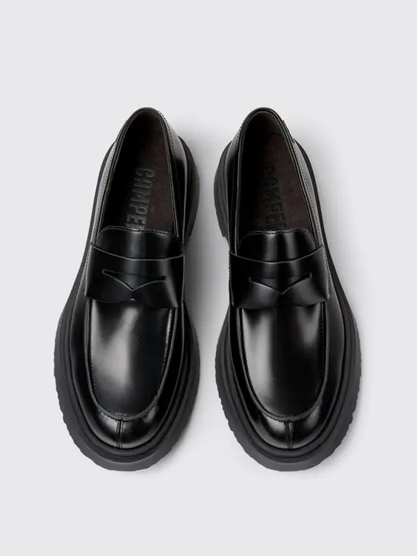 Camper Walden Leather Moccasins - Black