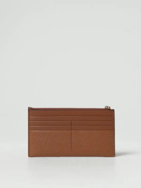 Michael Kors Empire Credit Card Holder In Leather - Brown