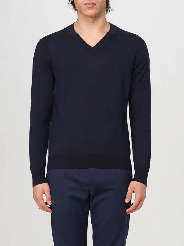 PAOLO PECORA V-neck Sweater - Blue