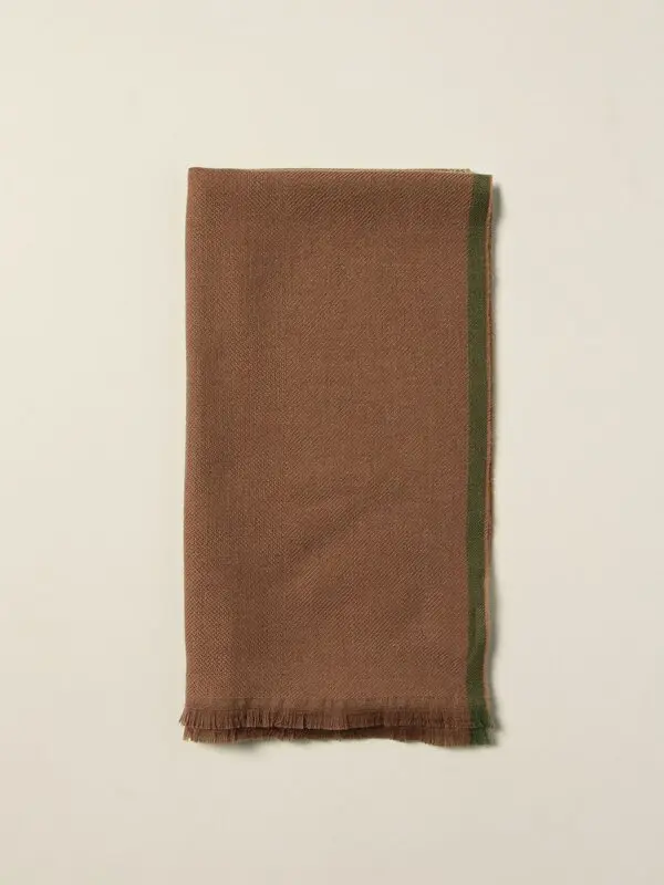 FAY Scarf In Wool And Cashmere - Camel