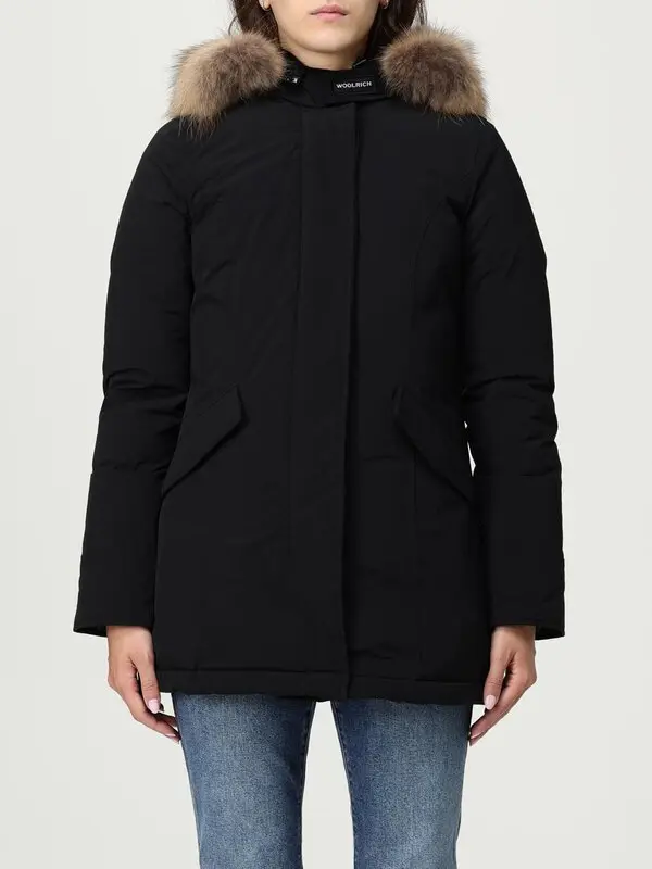 Woolrich Parka With Fur Hood - Black