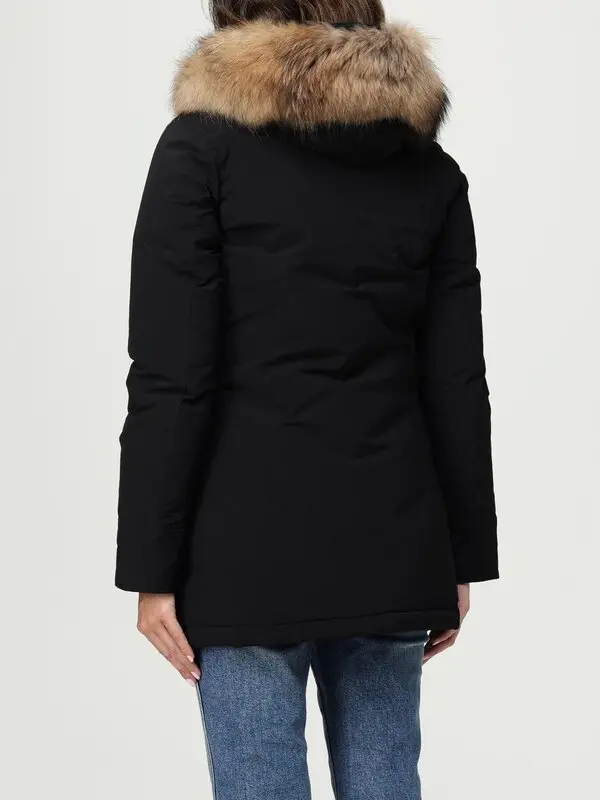 Woolrich Parka With Fur Hood - Black