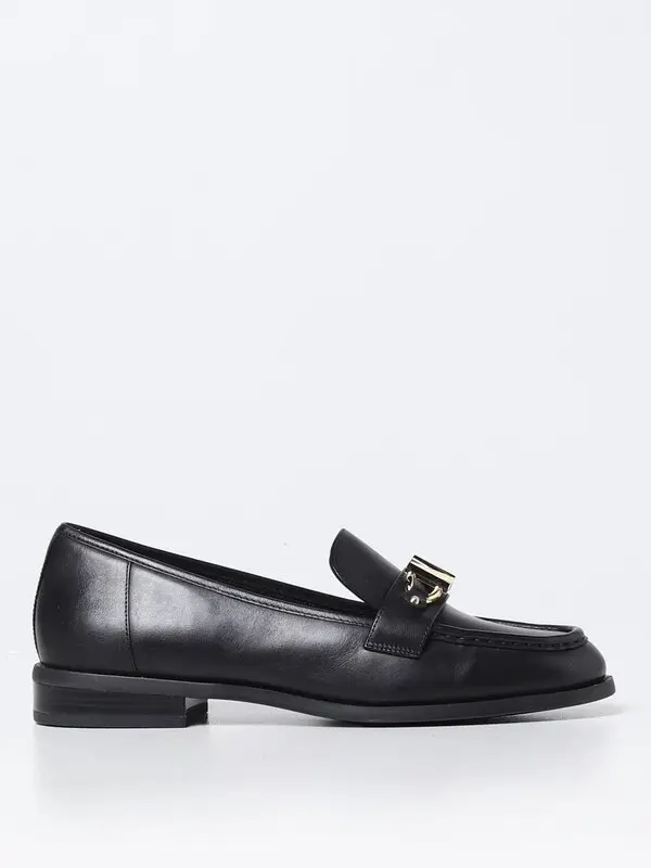 Michael Kors Tiegan Leather Mocassins With Monogram Detail