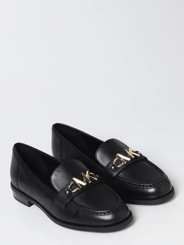 Michael Kors Tiegan Leather Mocassins With Monogram Detail