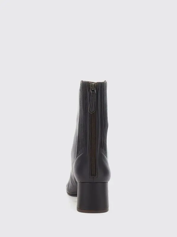 AQUAZZURA Saint Honorè Nappa Leather Ankle Boots - Brown