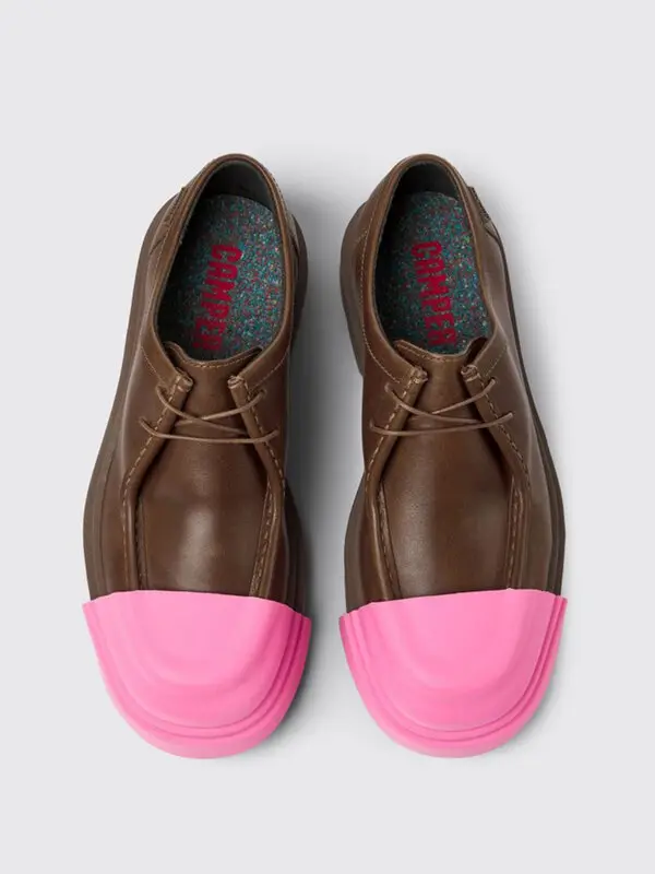 Camper Junction Leather Lace-up Oxfords - Brown