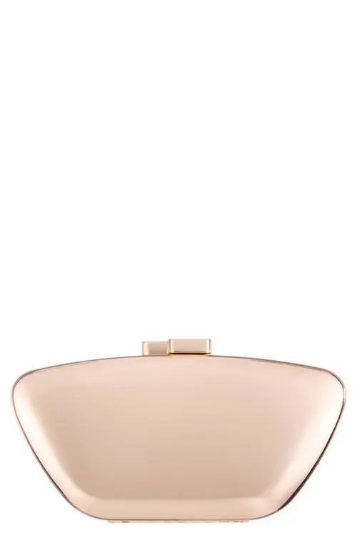 Nina Minaudière Clutch - Light Gold