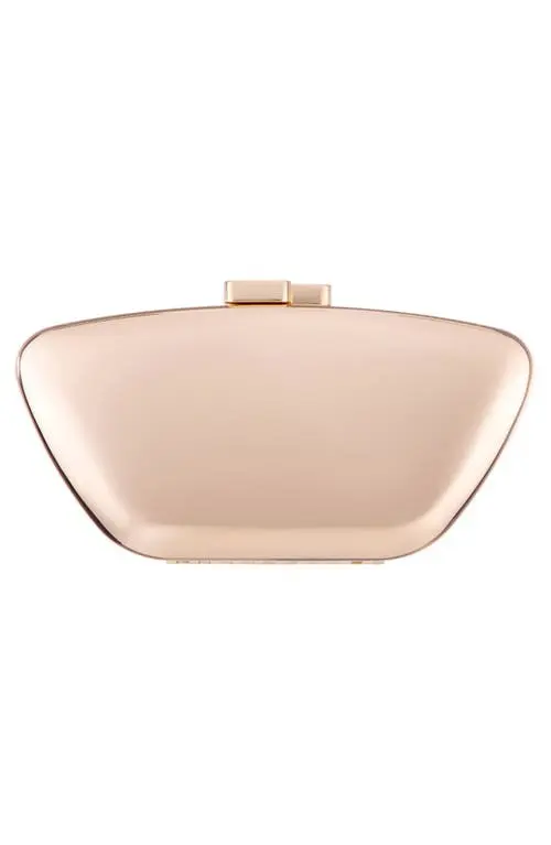 Nina Minaudière Clutch - Light Gold