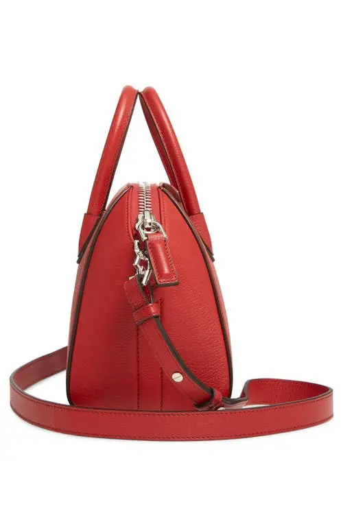 Givenchy Mini Antigona Sugar Leather Satchel - Vermillion