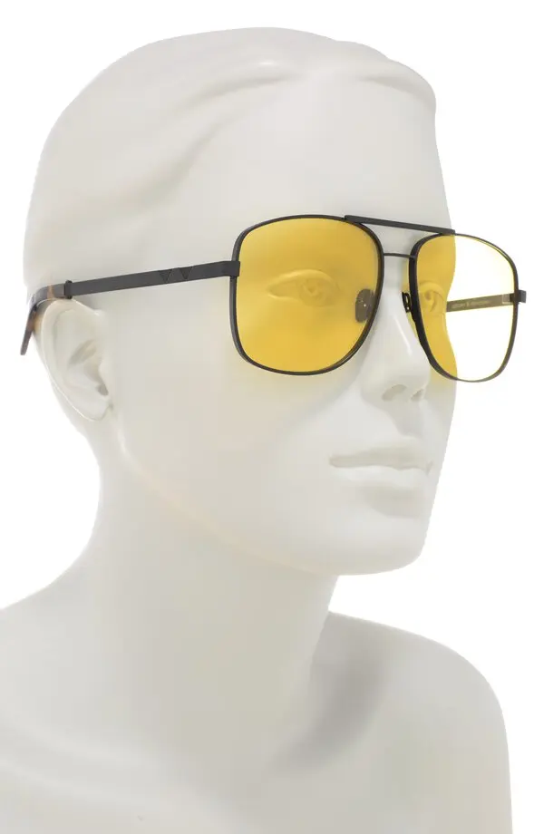 Pared Uptown & Downtown 57.5mm Aviator Sunglasses - Matte  display picture 3