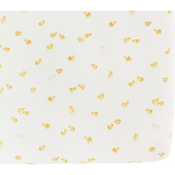 PEHR Organic Cotton Crib Sheet - Cheerful Chick