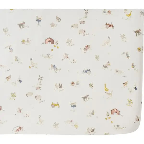 PEHR Organic Cotton Crib Sheet - On The Farm