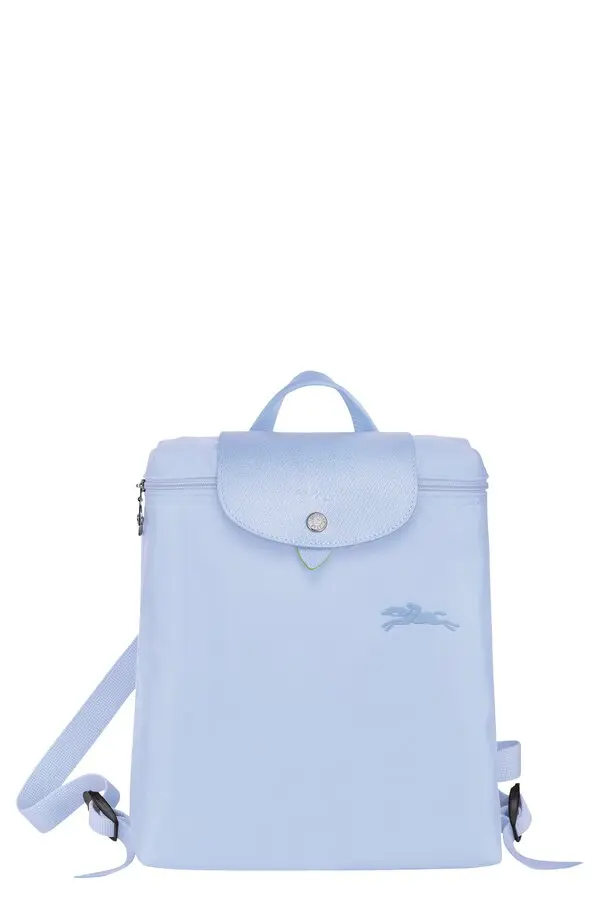 Longchamp Le Pliage Green Recycled Canvas Backpack - Sky  display picture 1