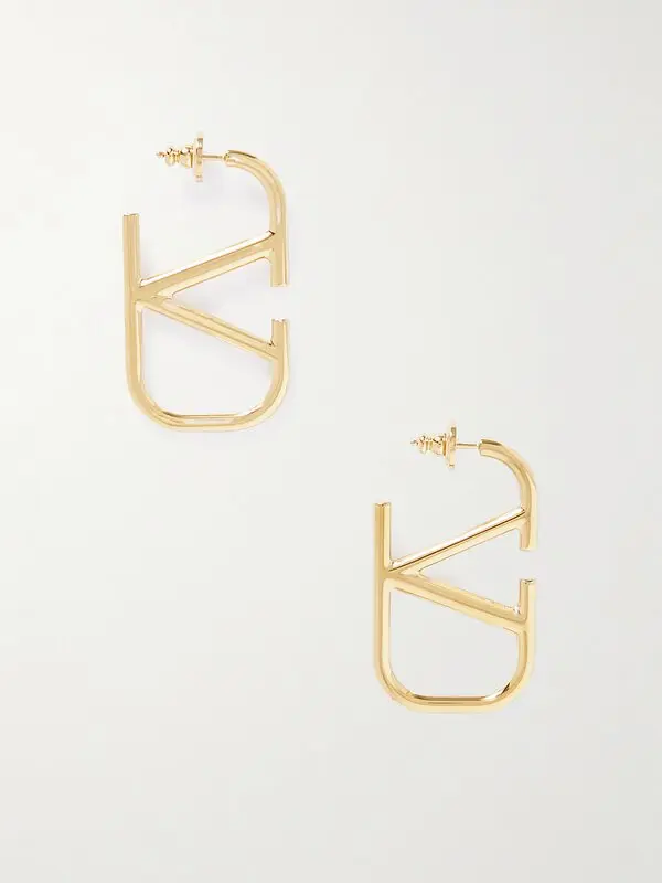 Valentino Garavani Vlogo Earrings - Gold