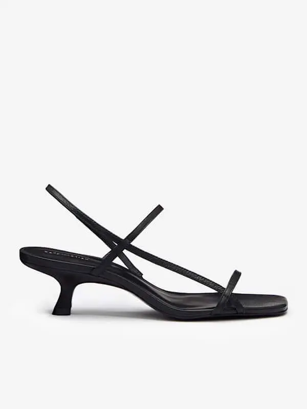 REFORMATION Serenity Bare Sandal - Black