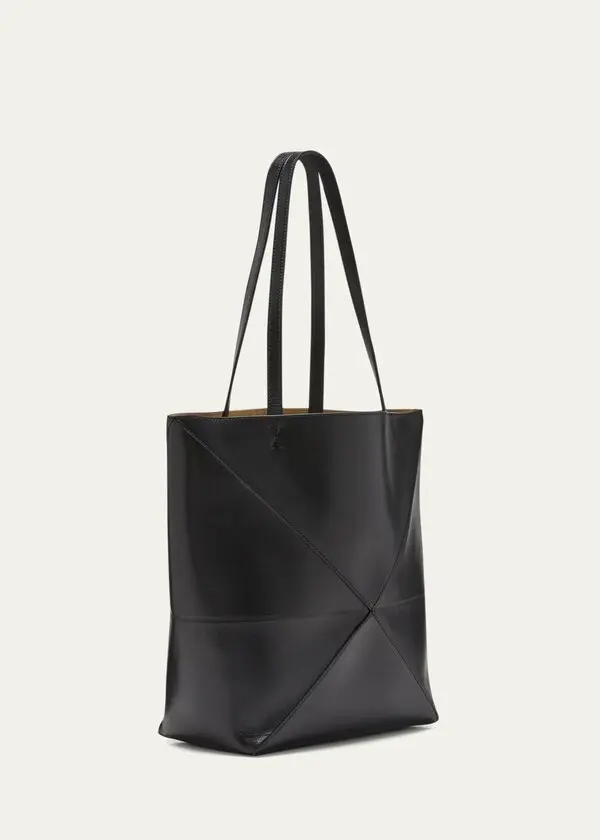 Loewe Puzzle Fold Medium Tote Bag - Black