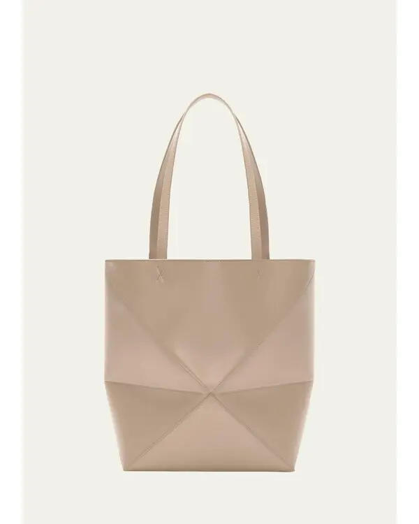 Loewe Puzzle Fold Medium Tote Bag - Sand