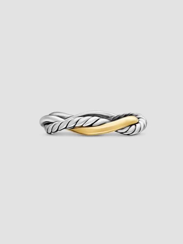 David Yurman Petite Infinity Band Ring In Sterling - Multi