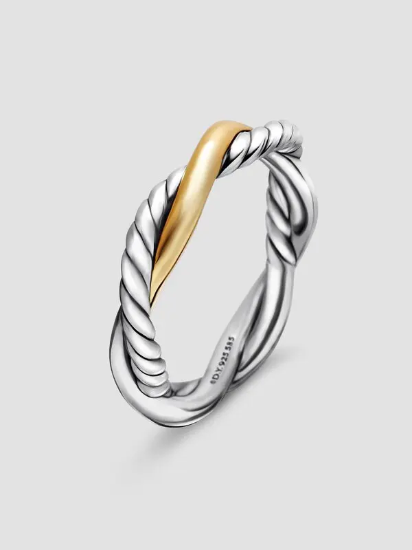 David Yurman Petite Infinity Band Ring In Sterling