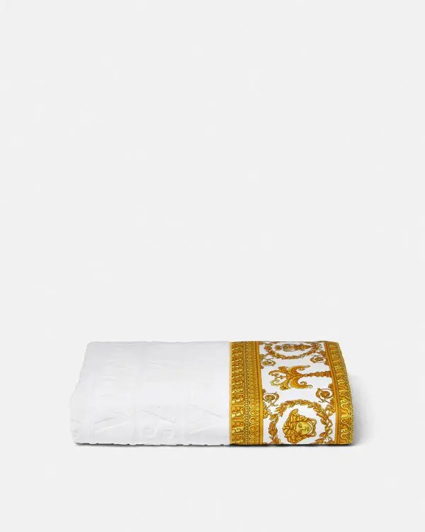 Versace I ♡ Baroque Bath Towel - White