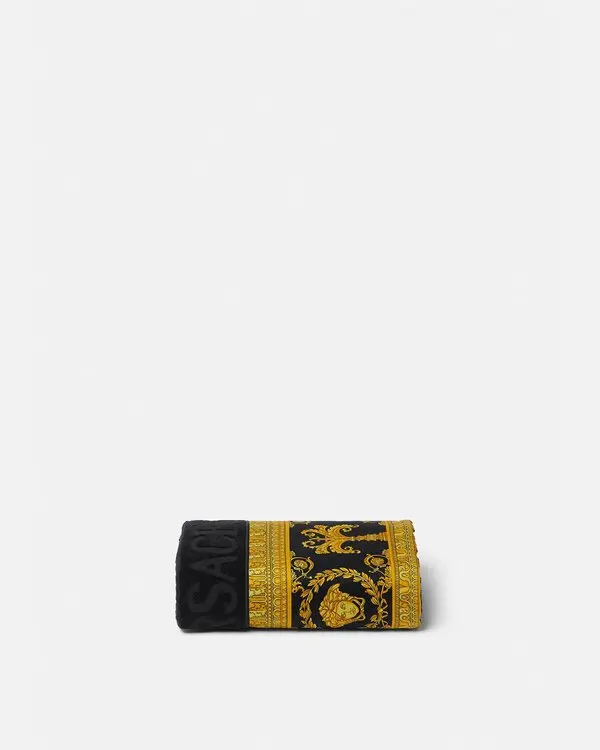 Versace I ♡ Baroque Hand Towel - Black