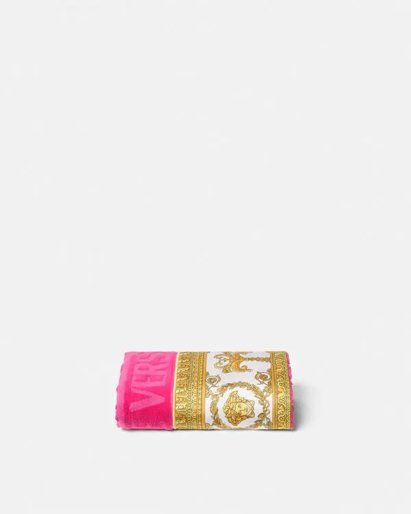 Versace I ♡ Baroque Hand Towel - Pink