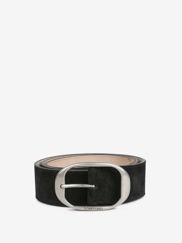 TOM FORD Leather Belt - Black