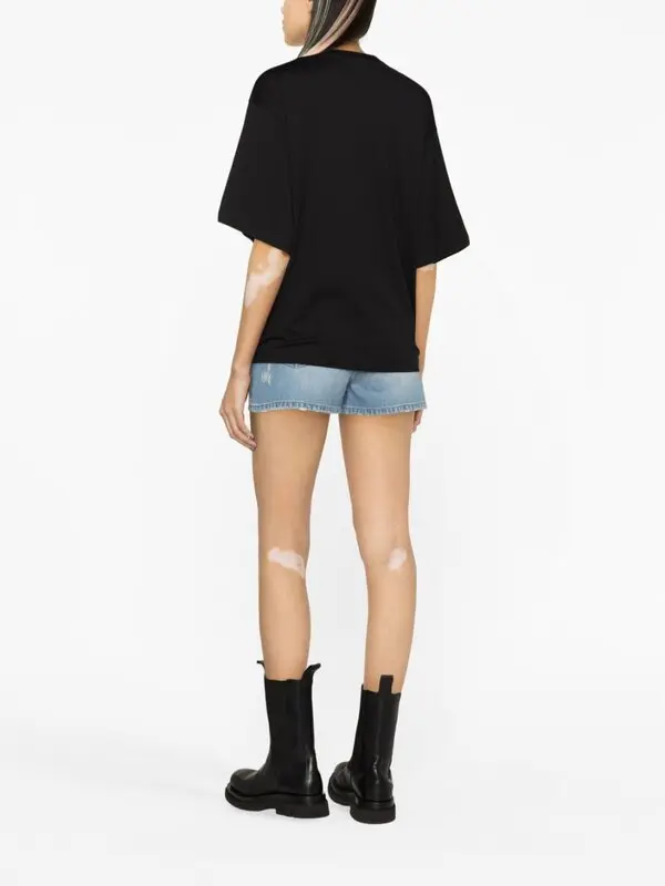 Dolce & Gabbana Logo-print Cotton T-shirt - Black