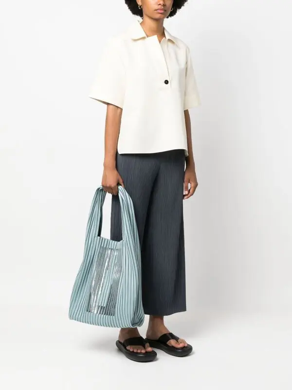 Issey Miyake Large Linear Knit Bag 36 Tote Bag