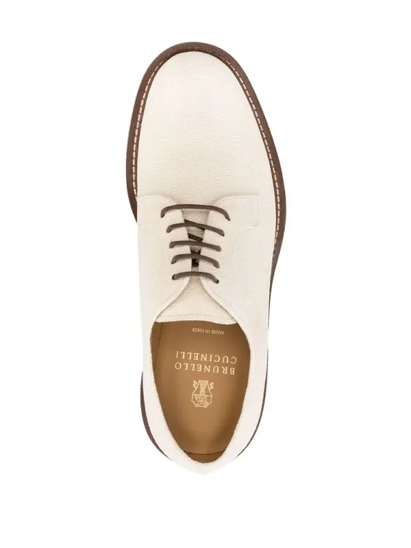 Brunello Cucinelli Lace-up Leather Derby Shoes