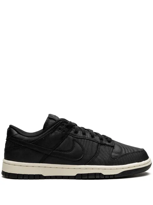 Nike Dunk Low Retro Prm Canvas Sneakers - Black