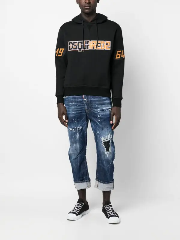 Dsquared2 Logo-print Drawstring Hoodie