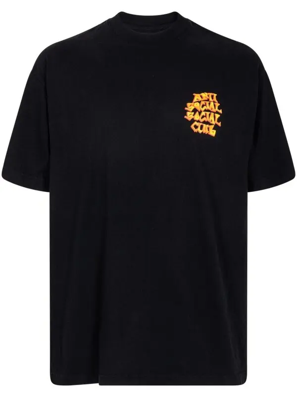 ANTI SOCIAL SOCIAL CLUB Low Brow Cotton T-shirt - Black
