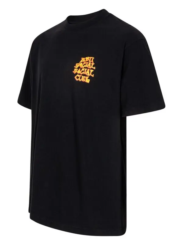 ANTI SOCIAL SOCIAL CLUB Low Brow Cotton T-shirt - Black