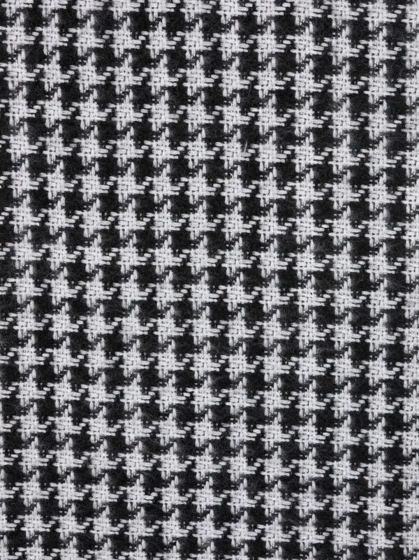 Acne Studios Houndstooth Frayed-trim Scarf - White