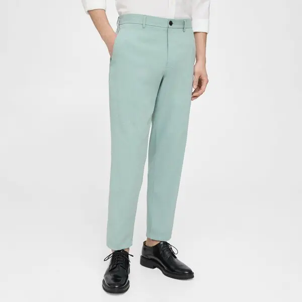Theory Curtis Drawstring Linen Pant - Blue Surf
