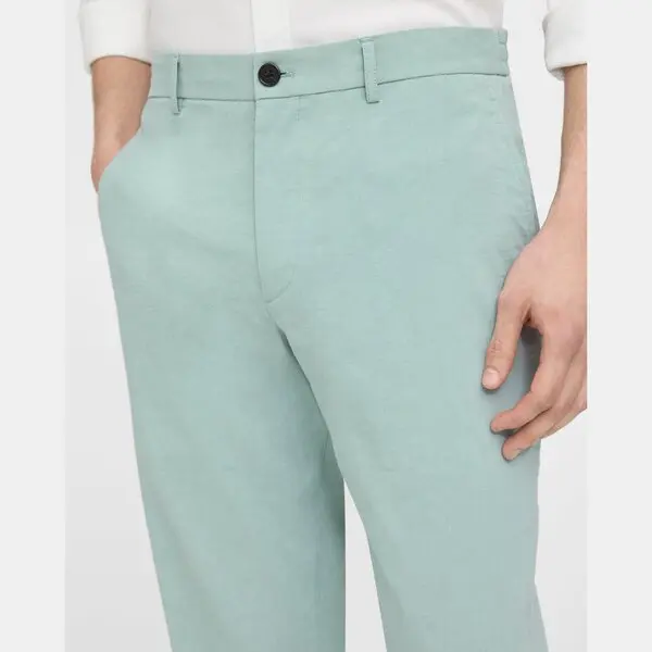 Theory Curtis Drawstring Linen Pant - Blue Surf