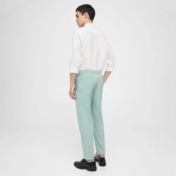 Theory Curtis Drawstring Linen Pant - Blue Surf
