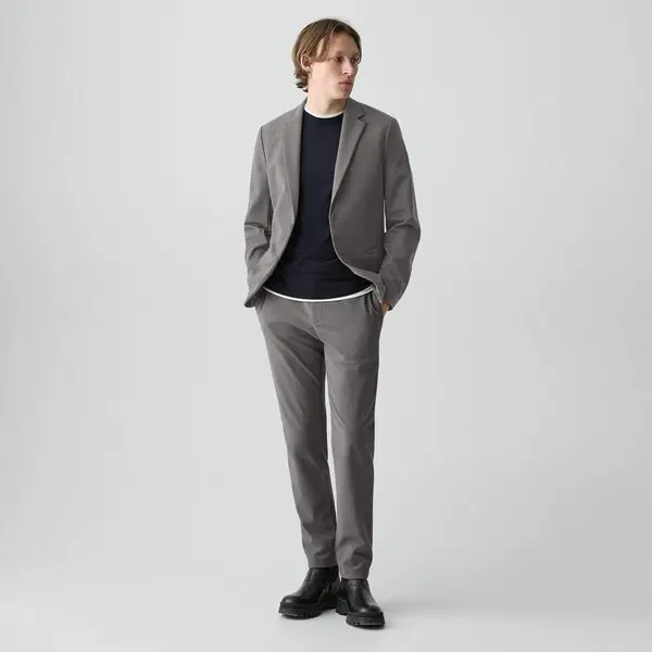 Theory Zaine Pant In Precision Ponte - Carbon