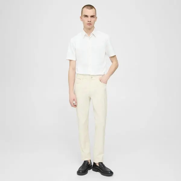Theory Raffi Neoteric Twill Pant - Warm Ivory