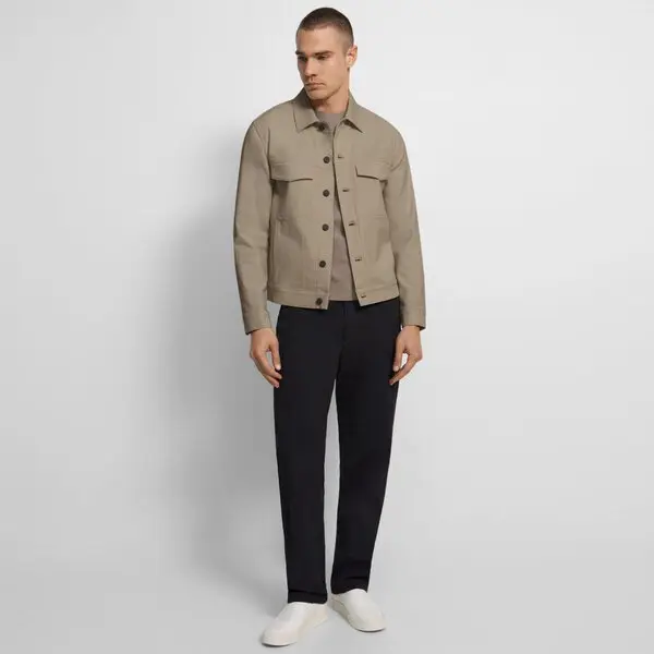 Theory River Trucker Jacket - Bark