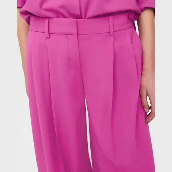 Theory Pleated Good Wool Pant - Carnation