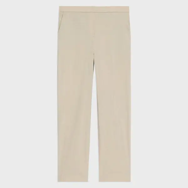 Theory Treeca Pull-on Good Linen Pant - Straw